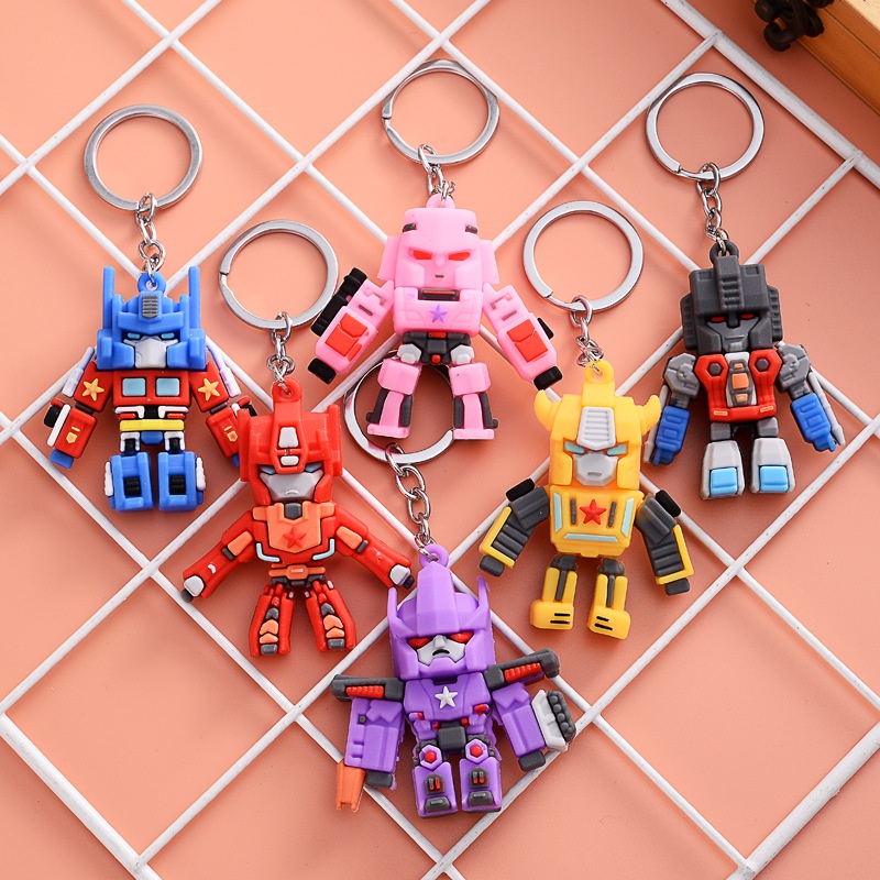 Cartoon Animation Transformers Keychain Cartoon Robot Gift ornaments ...