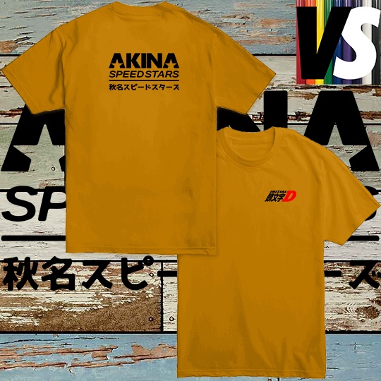 Initial D Akina Speedstars Anime Shirt Vinyl Front And Back Print ...