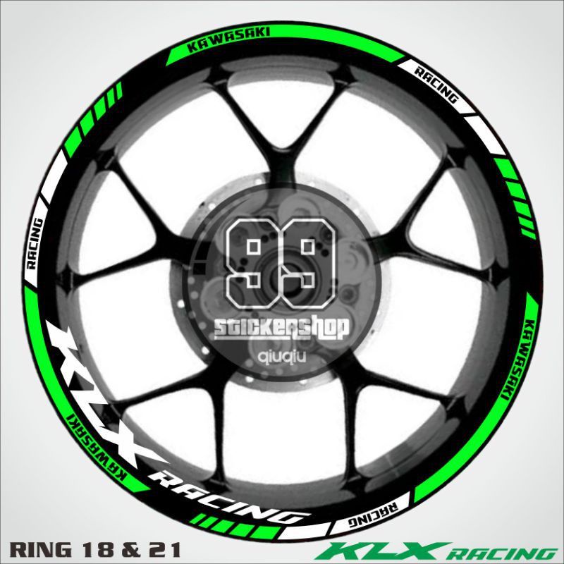 Kawasaki KLX 18 21 Rim LIST STICKER NEW CUTTING STICKER | Shopee ...