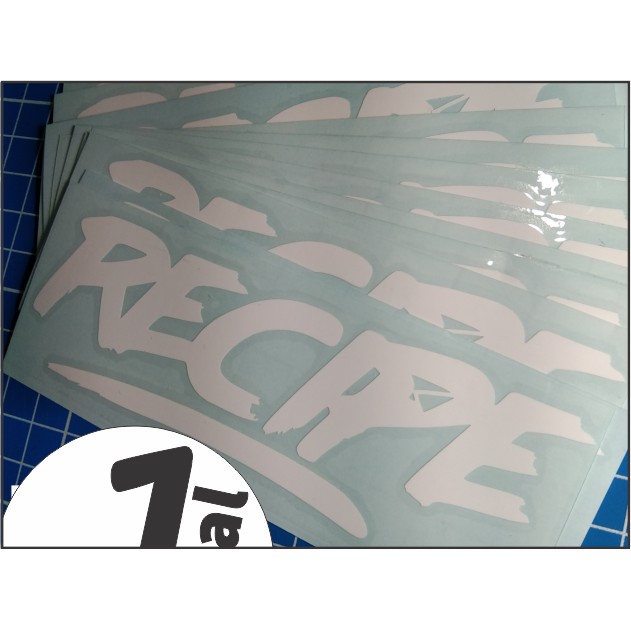 Recipe Sticker Decal 12 inches 2 Color Available | Shopee Philippines