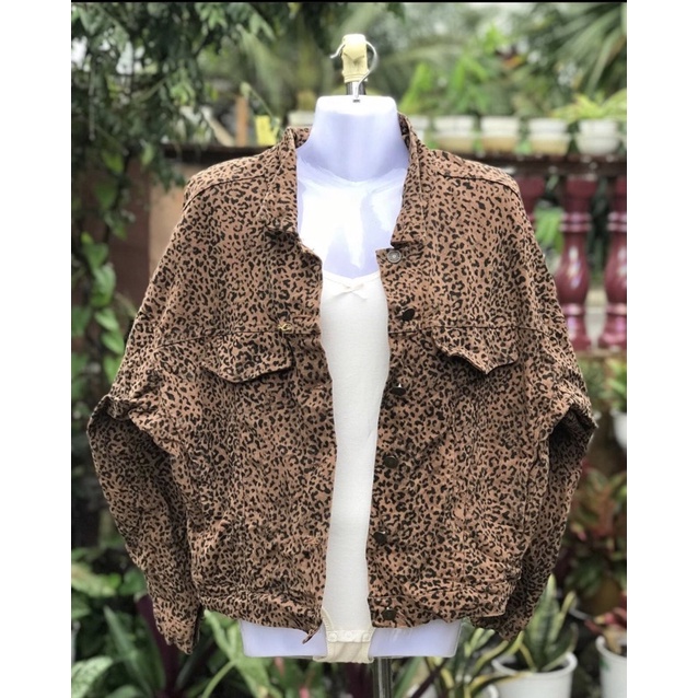 JACKET LEOPARD PRELOVED | Shopee Philippines