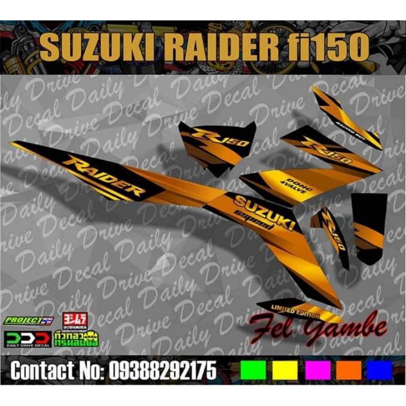 RAIDER 150 FI DECALS | Shopee Philippines