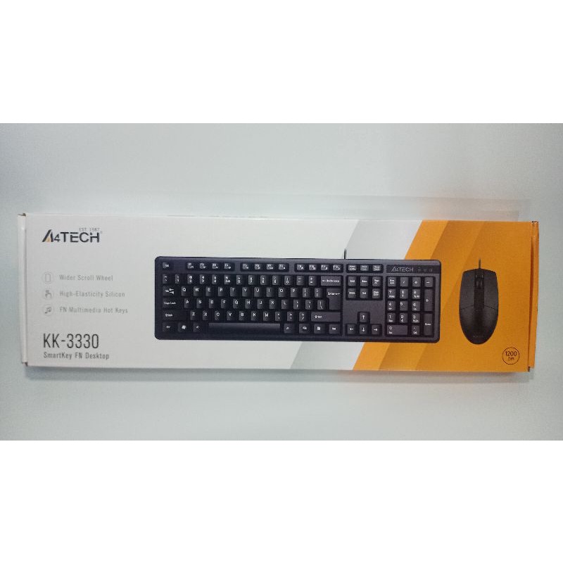 A4TECH KK-3330 USB SMARTKEY FN DESKTOP 1200DPI KEYBOARD WITH MOUSE BUNDLE | Shopee Philippines