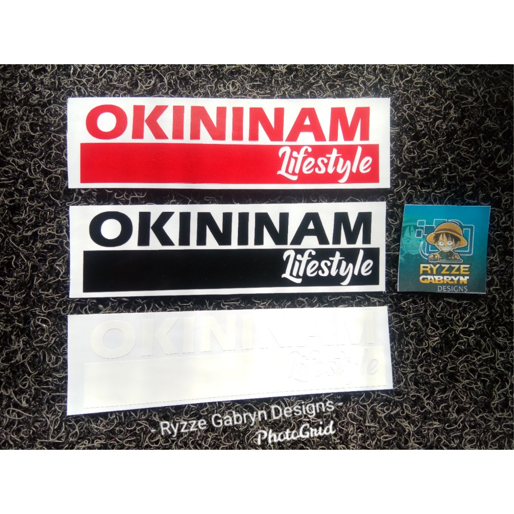 Okininam Lifestyle Cutout Sticker | Shopee Philippines