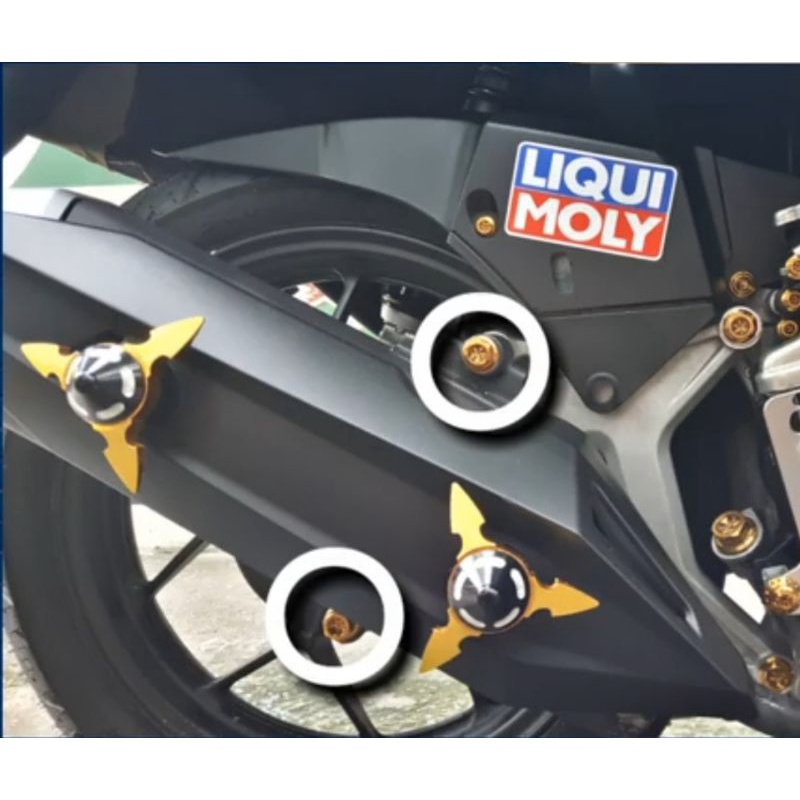 HENG Muffler Bolts / Pipe Bolts for Honda Click 125, 150 V1 V2 & V3 CNC ...