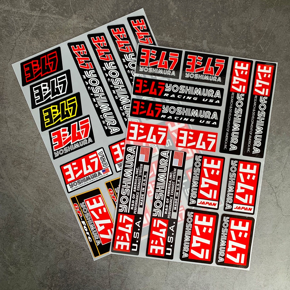 JDM Motorcycle Reflective Cover Sticker Motorcycle Sidebar Decorative ...