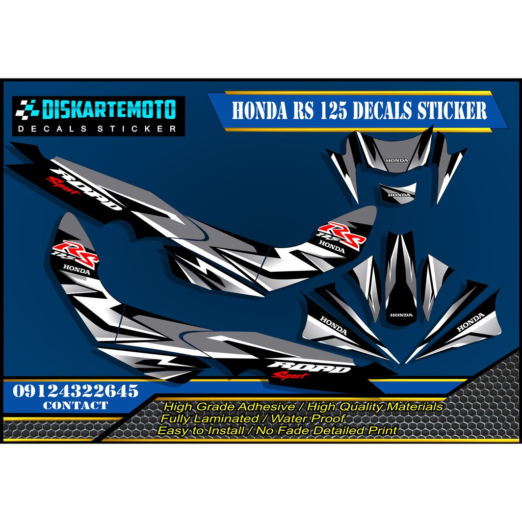 Honda Rs 125 Decals Sticker | Shopee Philippines