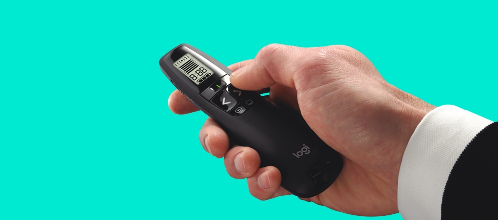 Logitech R800 Professional Presenter Wireless Laser Pointer Clicker ...