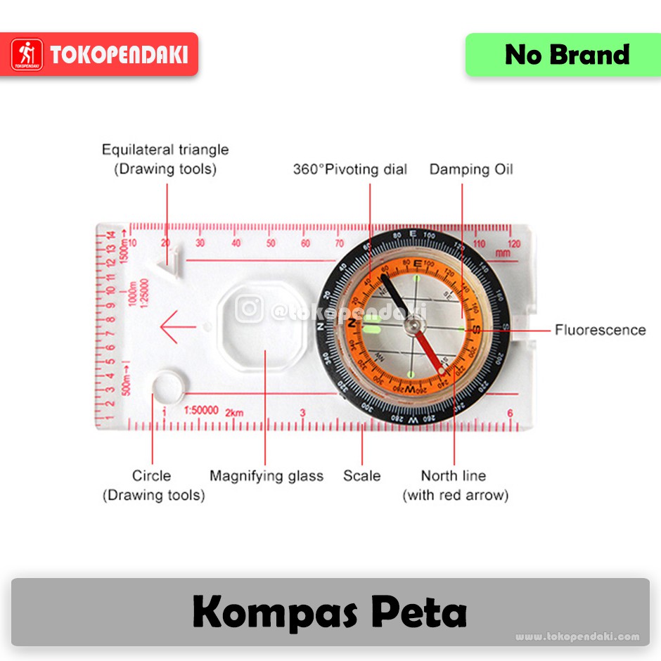 Compass Silva Map Ruler Compass Orienteering Liquid Filled With Hooks ...