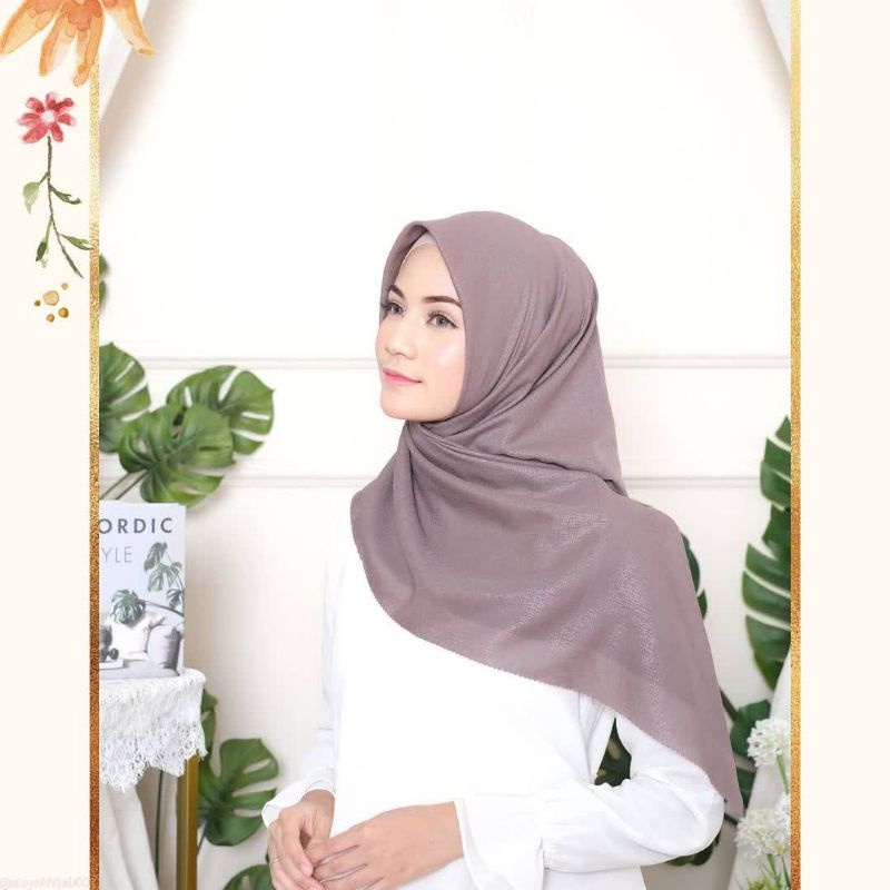 Hijab Hijab Quadrilateral Texture Premium Thick Quadrilateral Latest ...