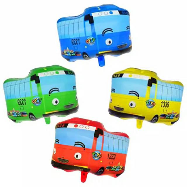Tayo character balloons/foil balloons/birthday/bus balloons/children's ...