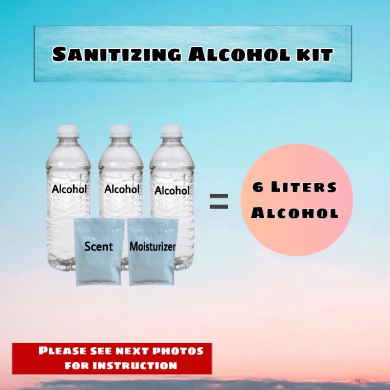 Sanitizing Alcohol DIY Kit (Pls see photos for instruction) | Shopee ...