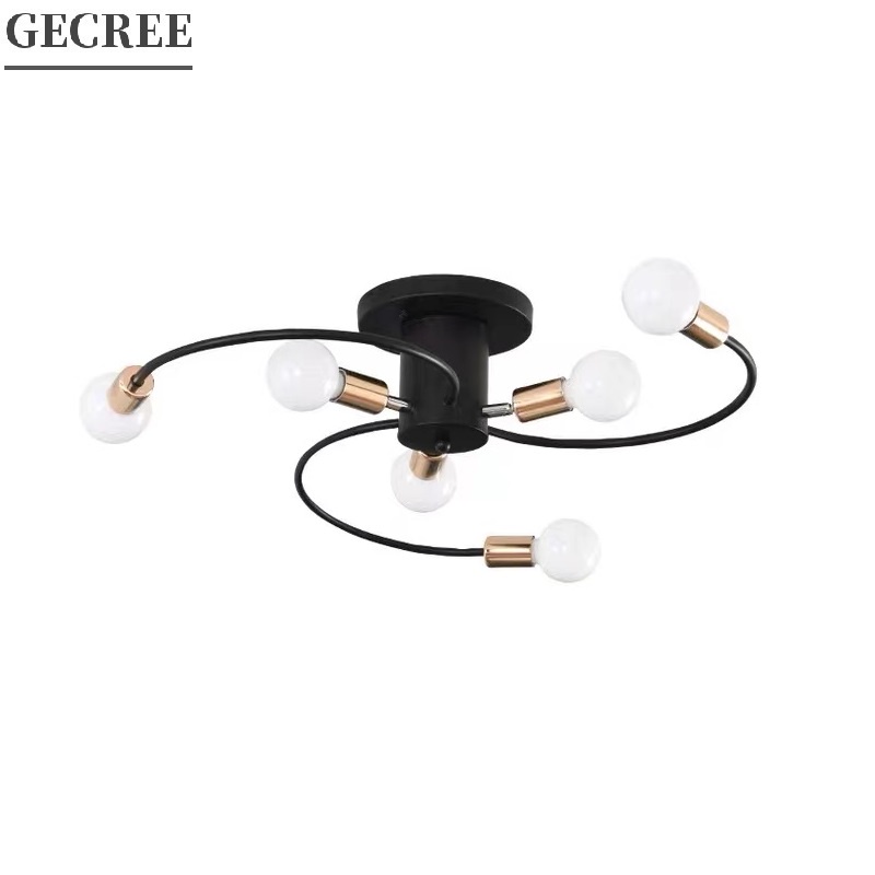 Gecree Modern Chandelier Modern Style 6 Light Chandelier Light Fixture ...