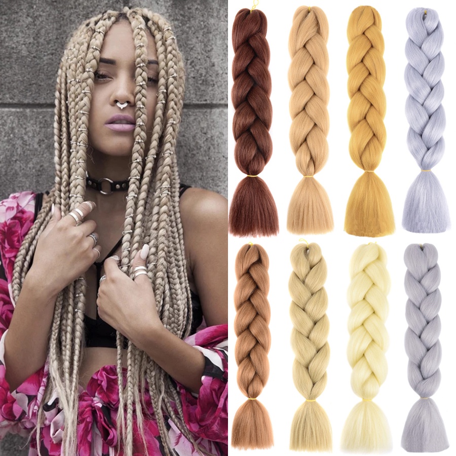 Synthetic Jumbo Braiding Hair Ombre Jumbo Hair Extensions Crochet Hair ...