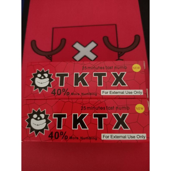 Topical Anesthesia Tattoo Numbing Cream TKTX 40% - RED TKTX Triple I ...