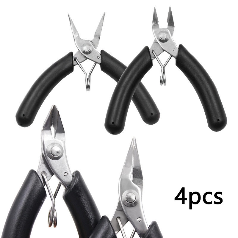 1PCS/4PCS Toothless needle-nose pliers oblique pliers cutting pliers ...