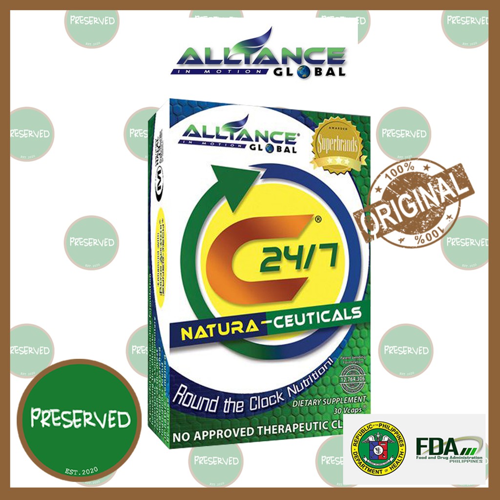 AIM GLOBAL C24/7 Natura-Ceuticals (30 Capsules) | Shopee Philippines