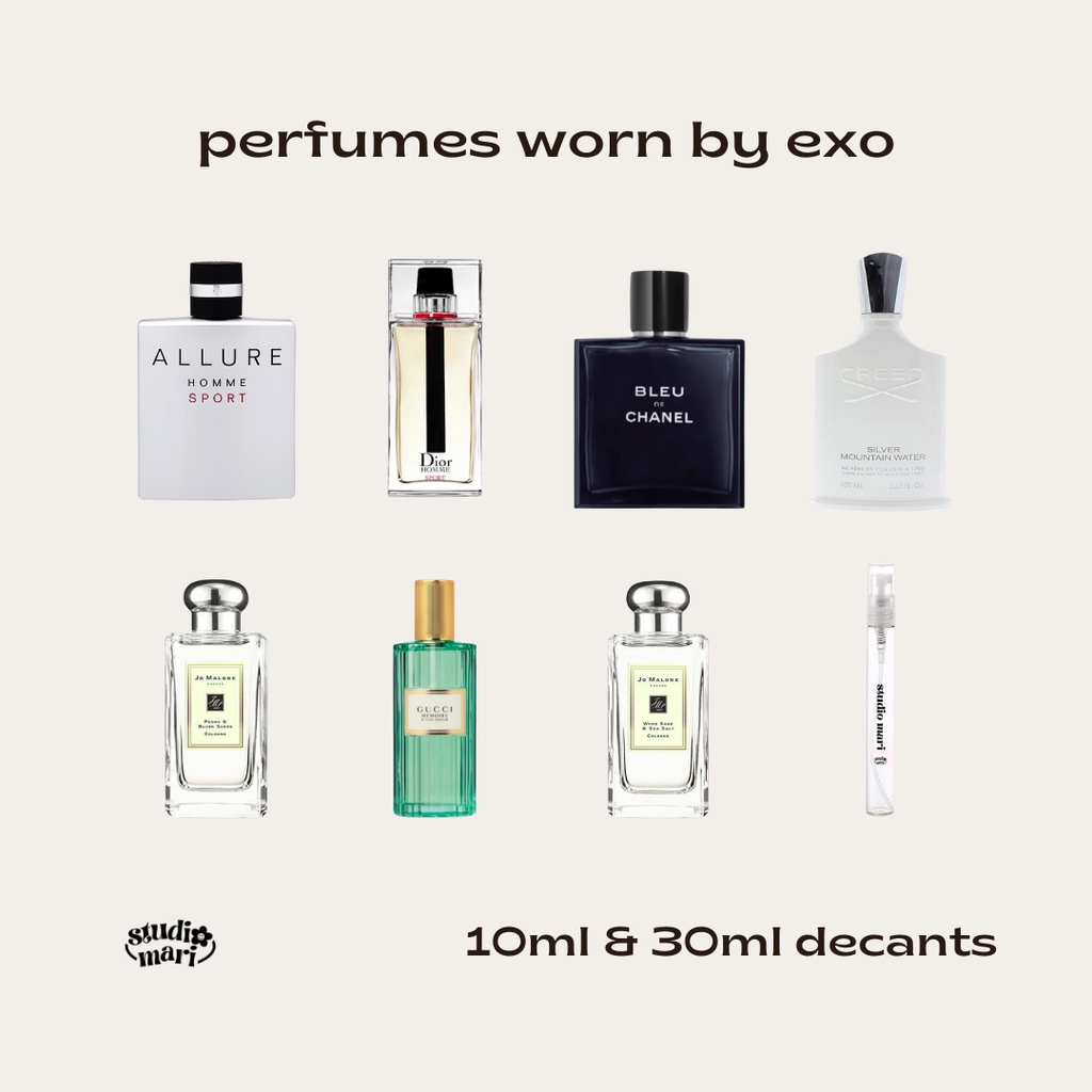 perfumes worn by exo | 10ml & 30ml decant | Shopee Philippines