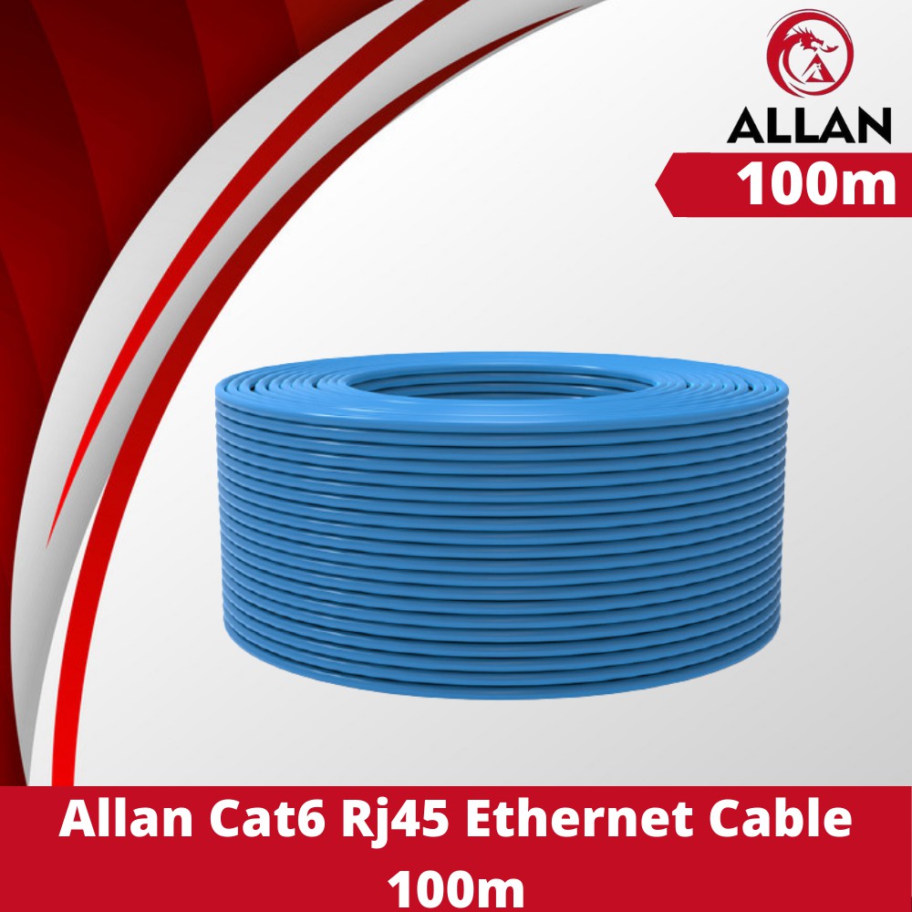Allan Cat6 Lan Cable 100M Cat6E UTP Lan Cable Patch Cord Cable without ...