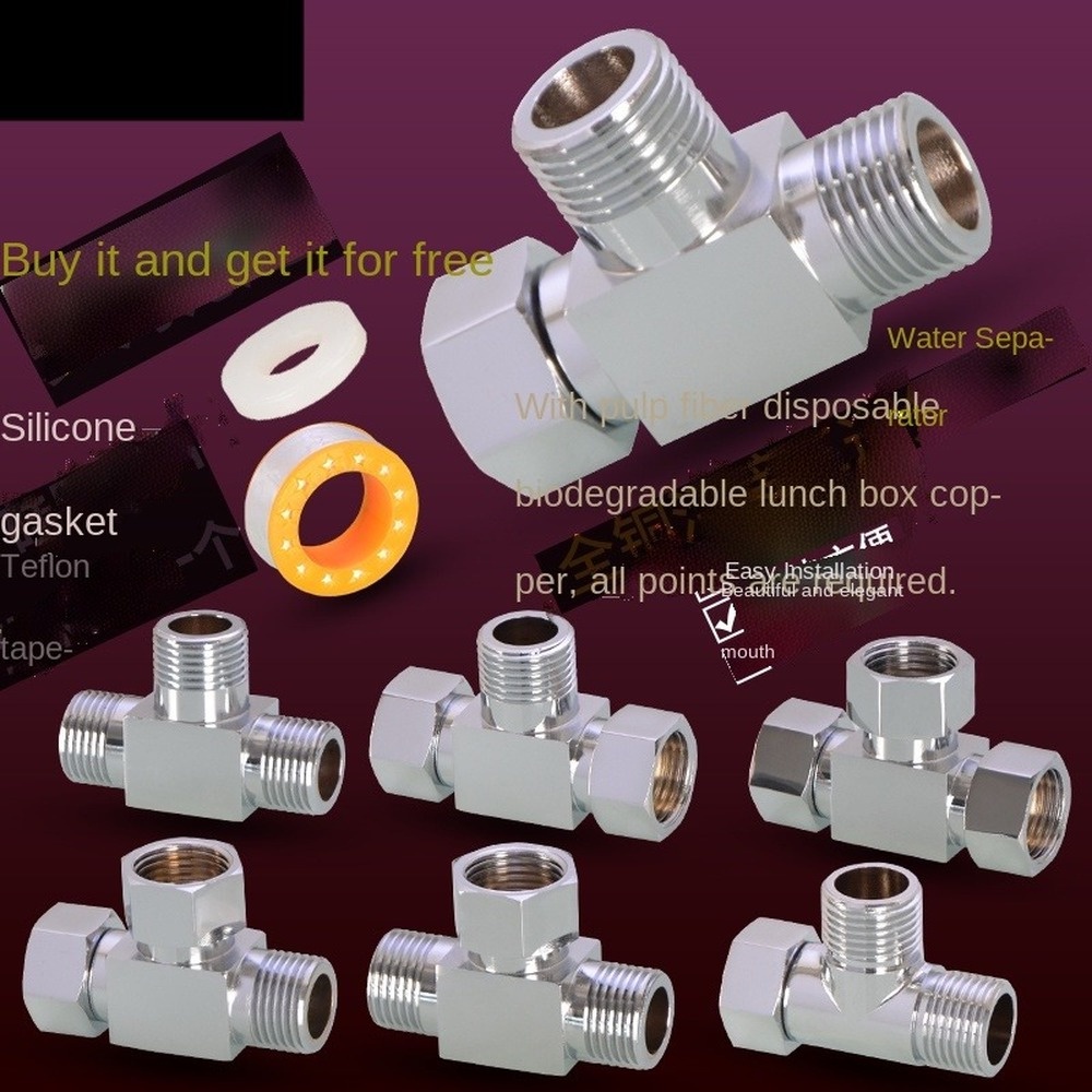 Water distribution valve tee faucet elbow internal and external thread ...