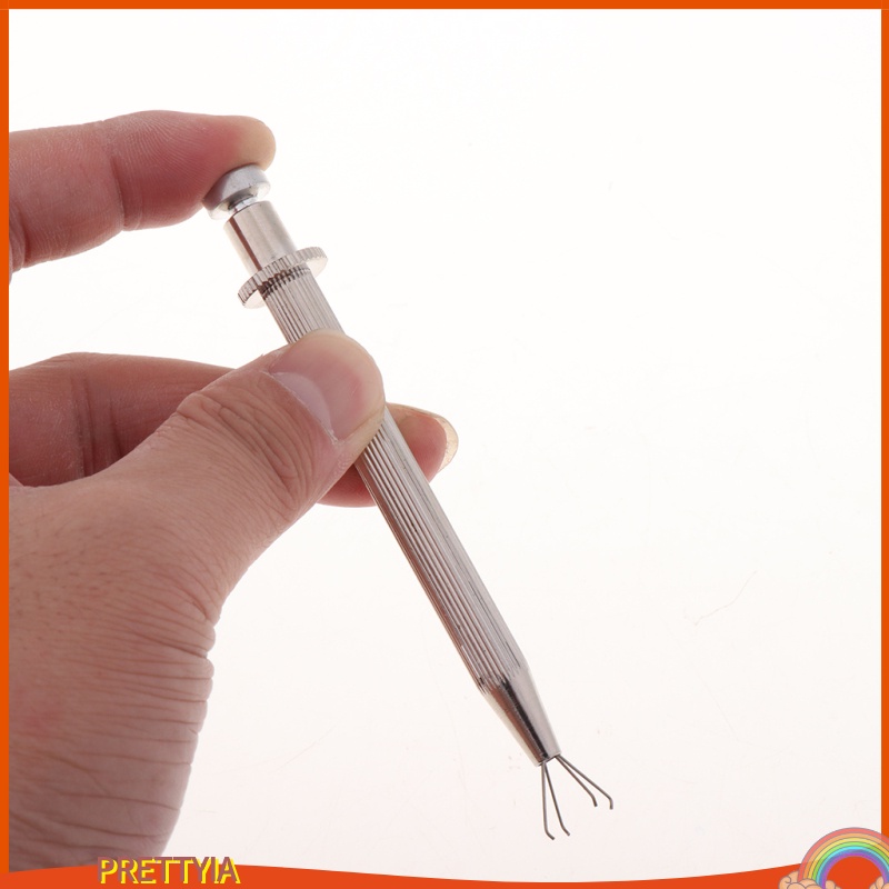 [ 4 Prongs Piercing Tool Beads Holder Steel Pick Up Tools | Shopee ...