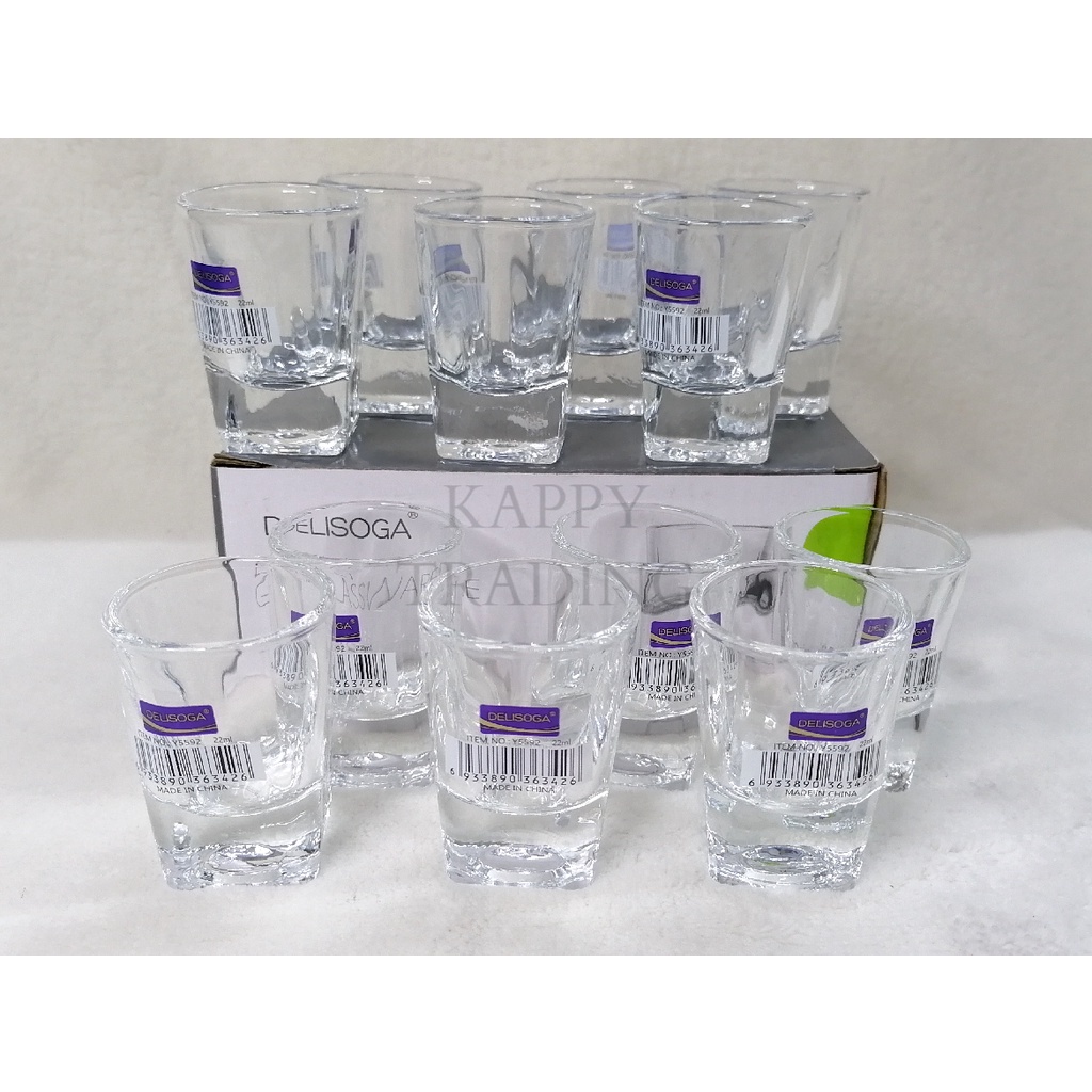 DELISOGA Deli Glassware Shot Glass Set 12pcs and 6pcs | Shopee Philippines