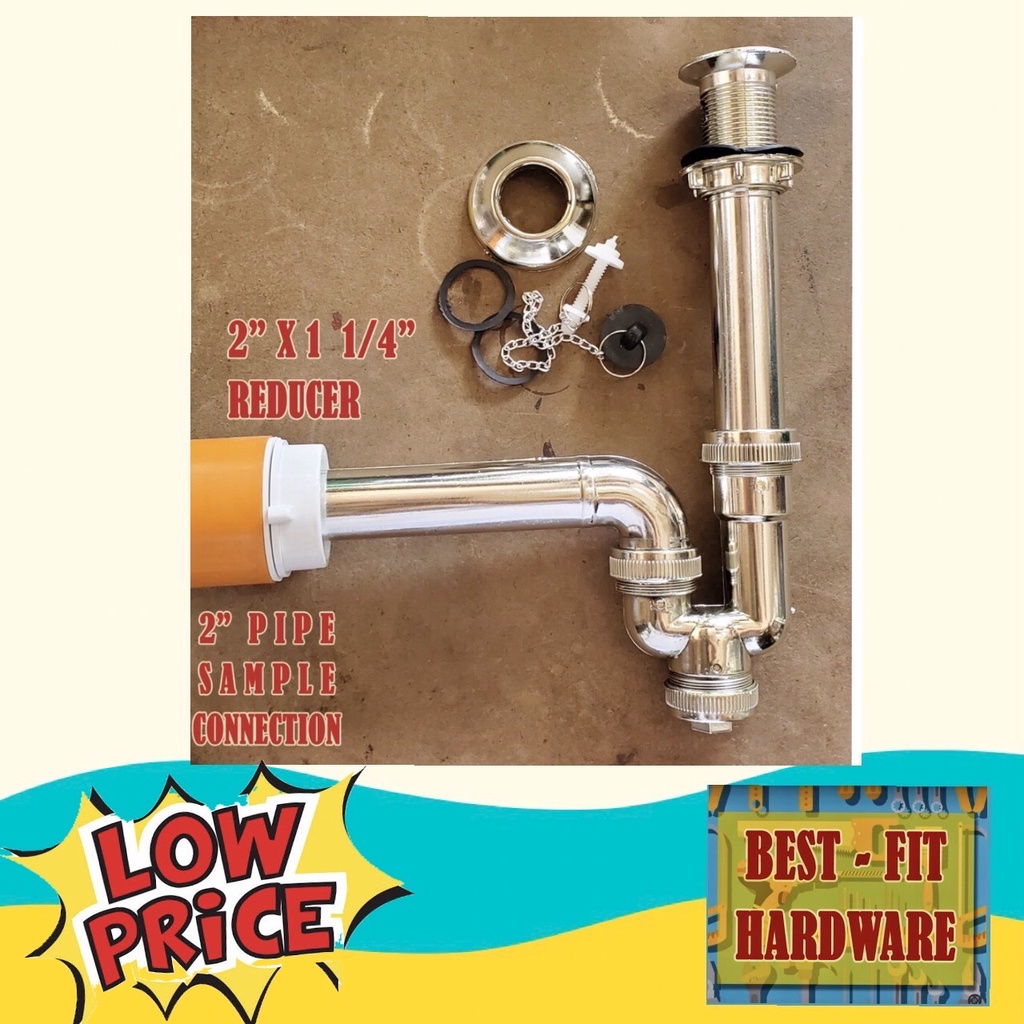 PVC PTRAP / P-TRAP / P TRAP REG 1 1/4" with REDUCER SET | Shopee ...