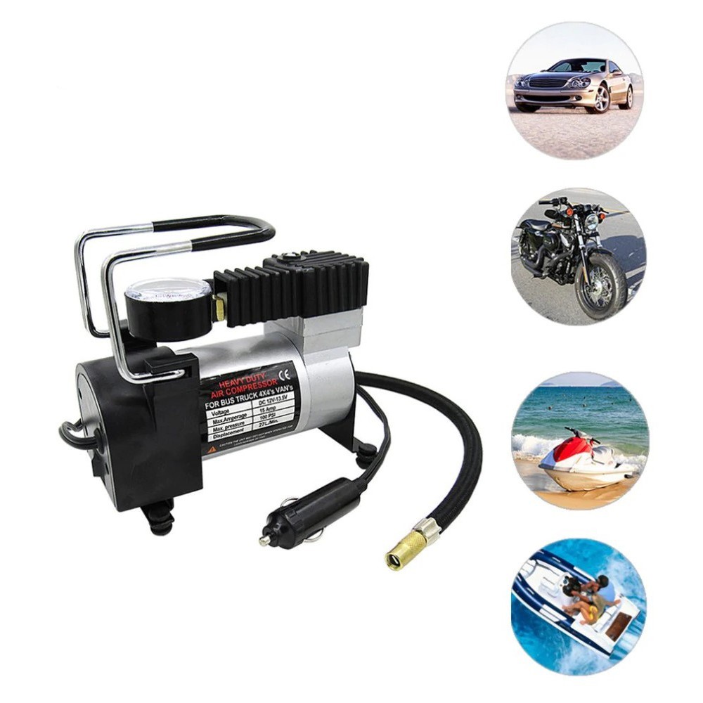 WM 12 Volts Portable Tire Air Compressor TAC12V | Shopee Philippines