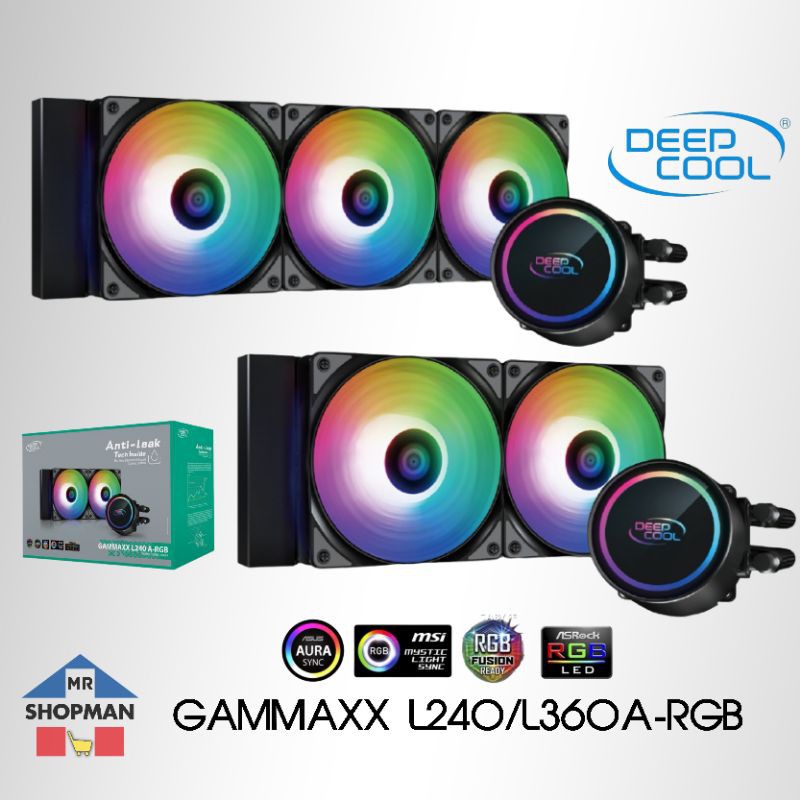 Deepcool Gammaxx L240 L360 ARGB Liquid Cooling AIO | Shopee Philippines