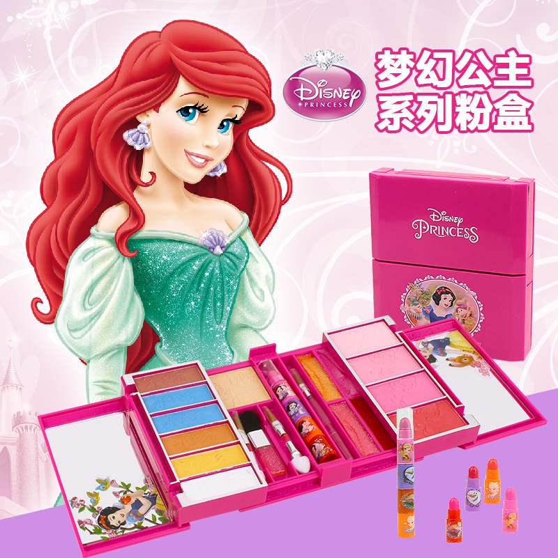Disney girls Cosmetics Toy Princess Makeup Box Set Frozen Girl House ...