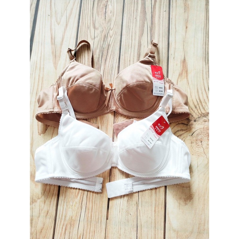 Glossy satin bra, thin foam with beautiful super soft underwire ...