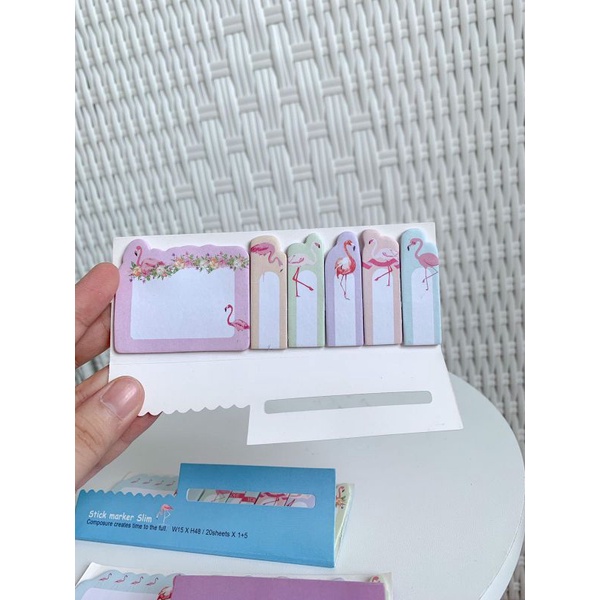 Sticky notes flamingo animal Characters Cute pink Cute Unique pastel ...