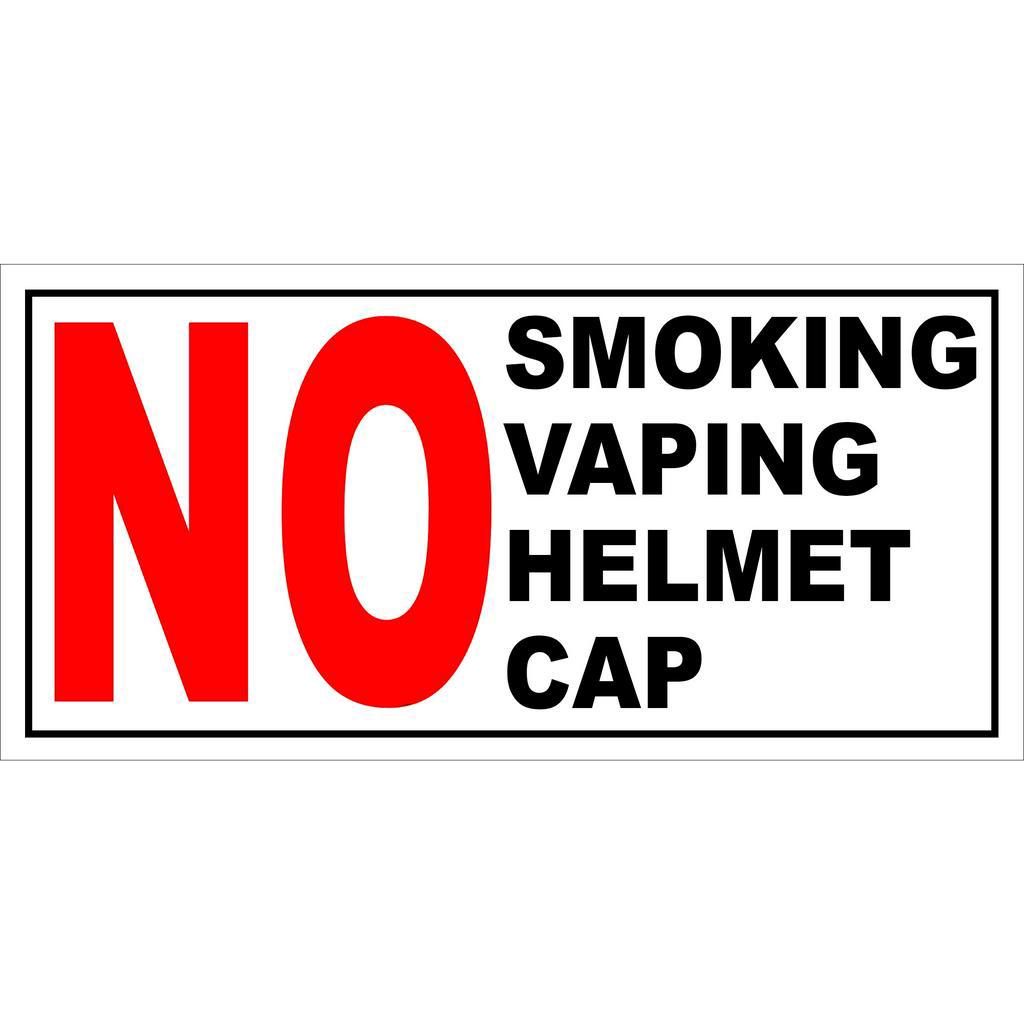 NO SMOKING AND NO VAPING SIGNAGE PVC TYPE NEW DESIGN WATERPROOF AND NON ...