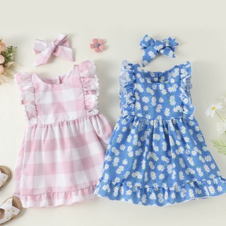 Toddler Baby Dress Sleeveless Dress Cotton Dress Baby Girl Outfit ...