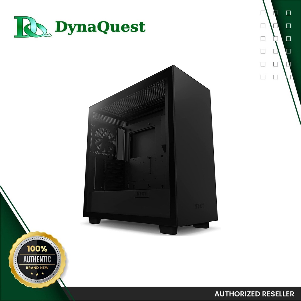 NZXT H7 Base TG ATX 2x120mm Case (Black-White CM-H71BG-01 / White CM ...