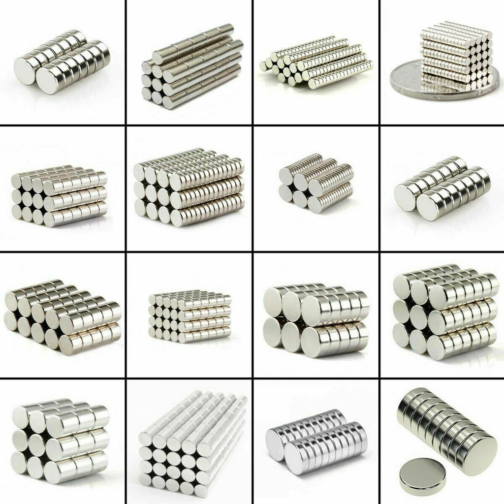 Neodymium N52 STRONG Magnet Silver Round Coins Various Sizes (Part 1 ...