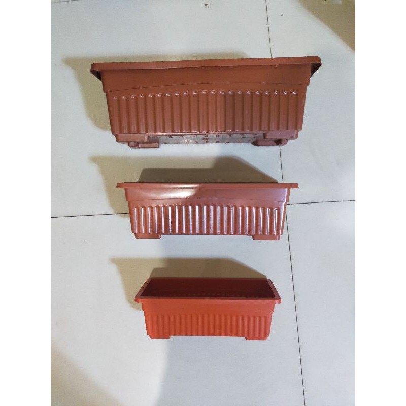 Rectangular Plastic Pot (small medium Large) | Shopee Philippines