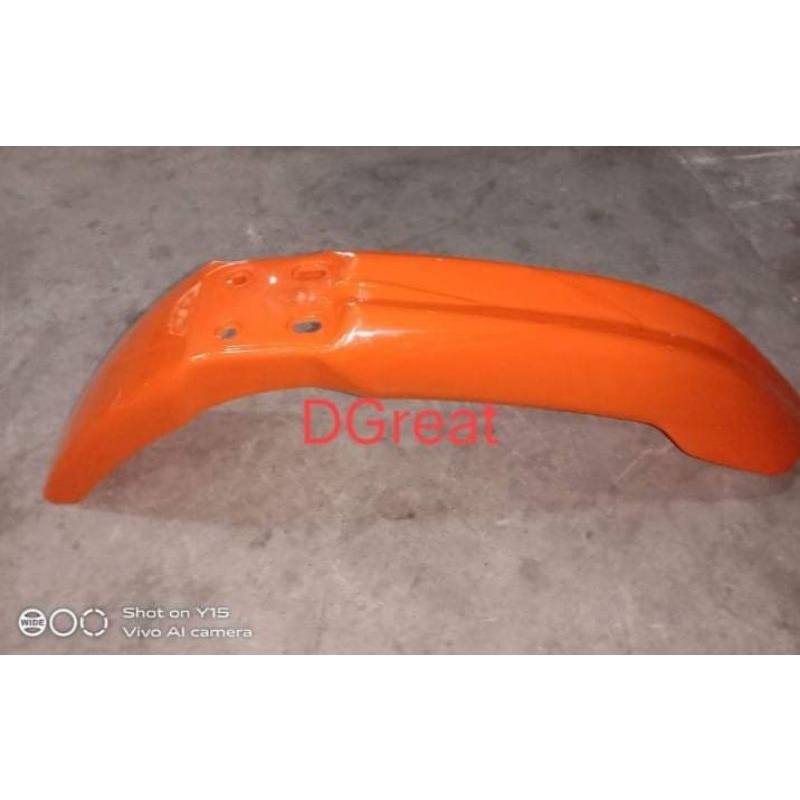 rusi krz200 front fender (tapalodo) orange | Shopee Philippines