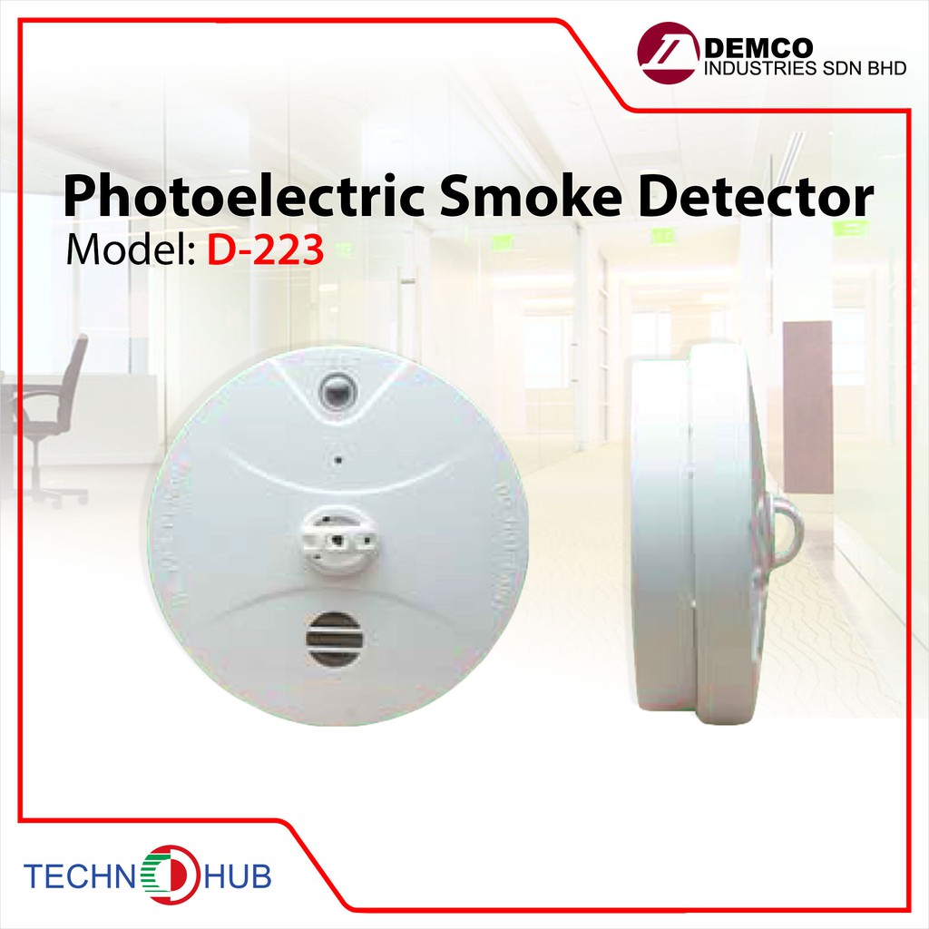 Demco D-223 Photoelectric Smoke Detector-Battery Operated | Shopee ...