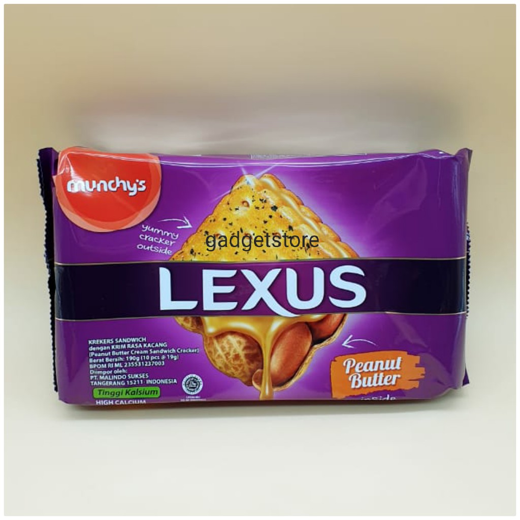 Munchys Lexus Sandwich Peanut Butter 190 grams | Shopee Philippines