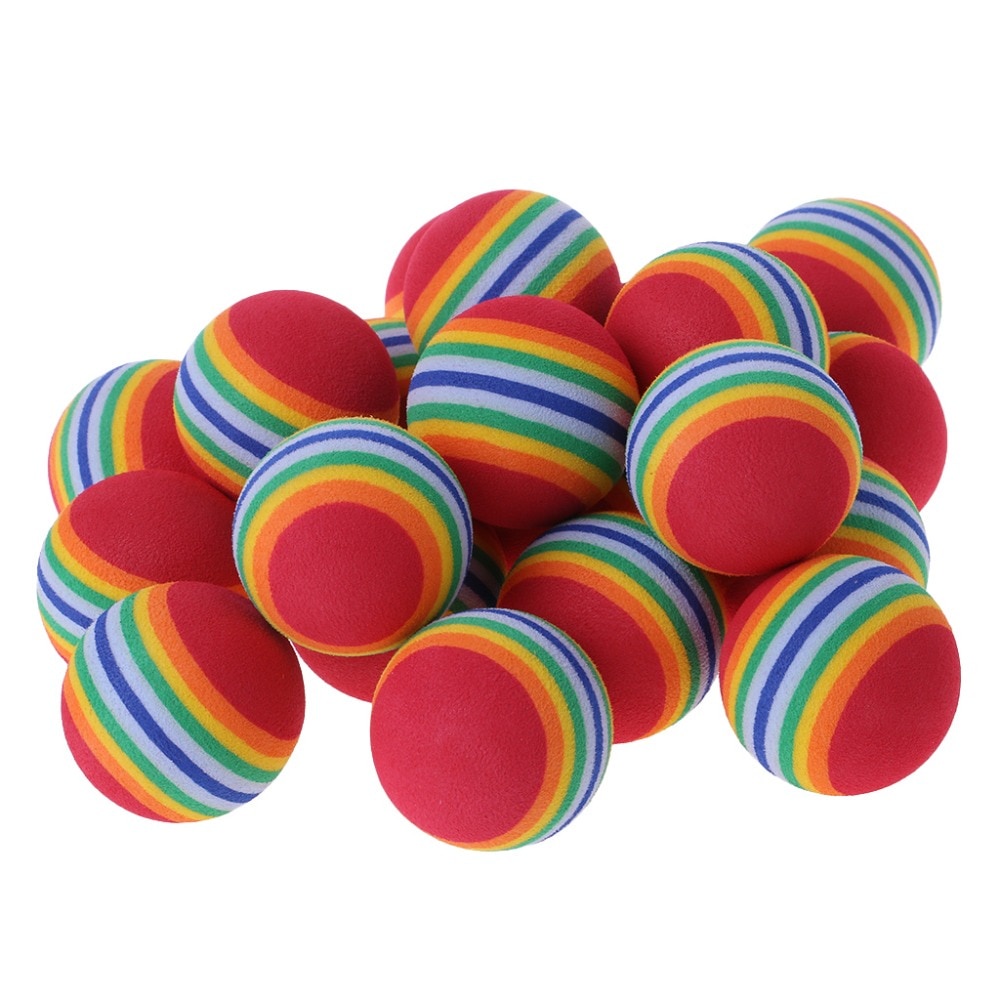 50pcs Sponge Indoor Practice Golf Balls Training Ball Dia.40mm | Shopee ...