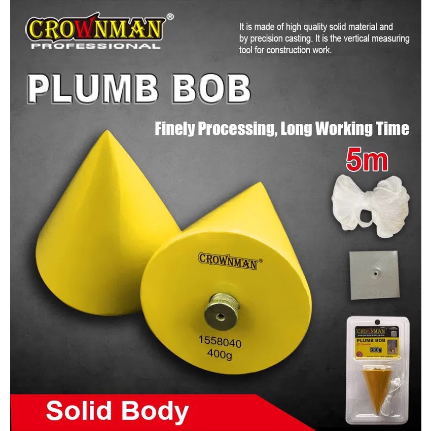 CROWNMAN Plumb Bob 300g,400g | Shopee Philippines