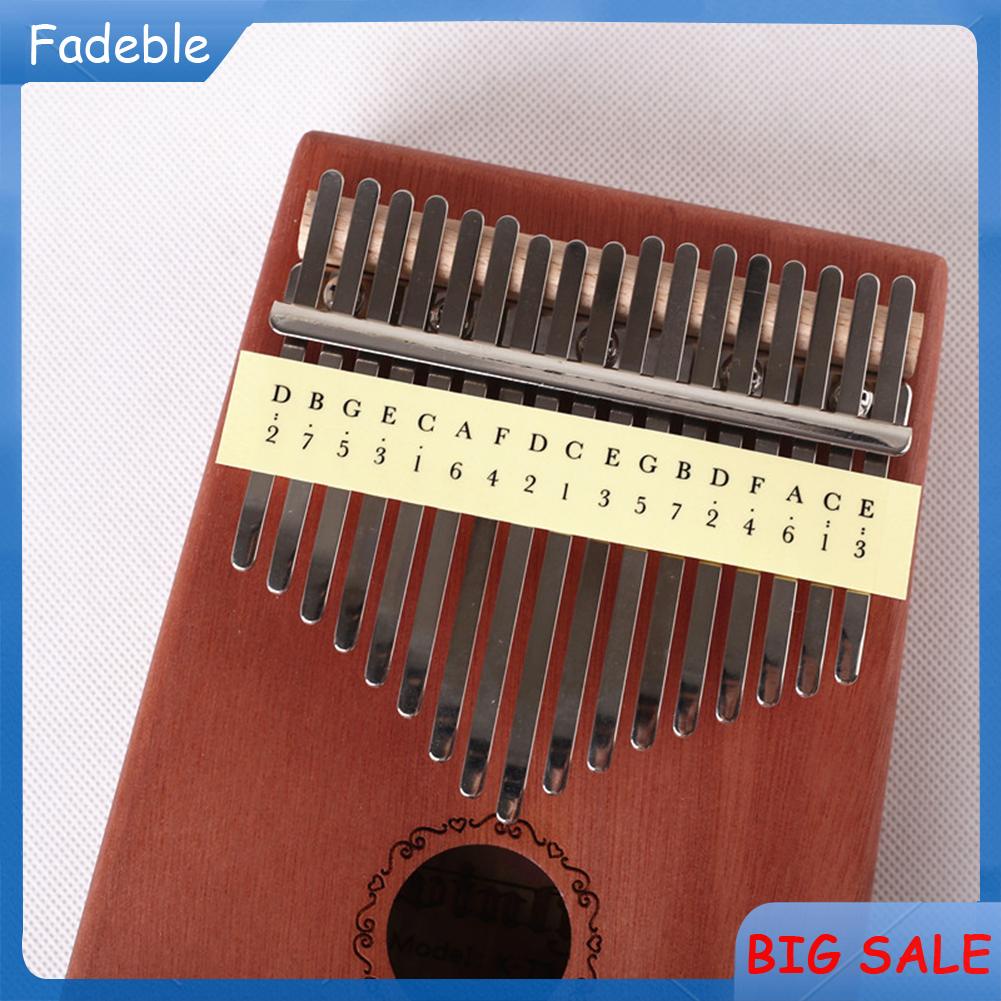 Fadeble 5x Thumb Piano Musical Scale Stickers Kalimba Stickers Musical ...