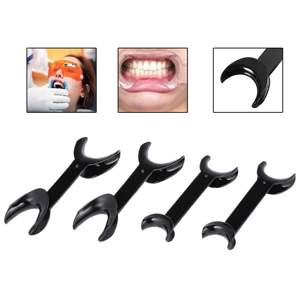 4 Pcs Dental Intraoral Cheek Lip Retractor Double-headed T-shape Opener ...