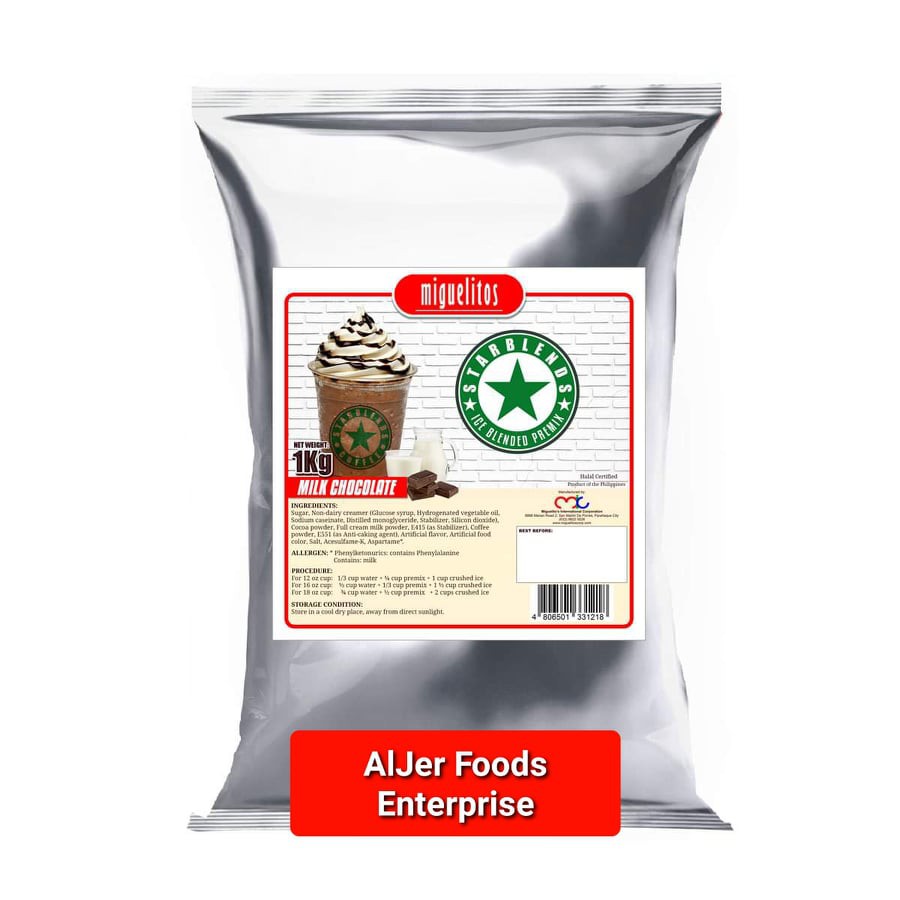 PREMIUM MILK CHOCOLATE ICED BLENDED MILKSHAKE PREMIX 1 KILOGRAM (AlJer ...