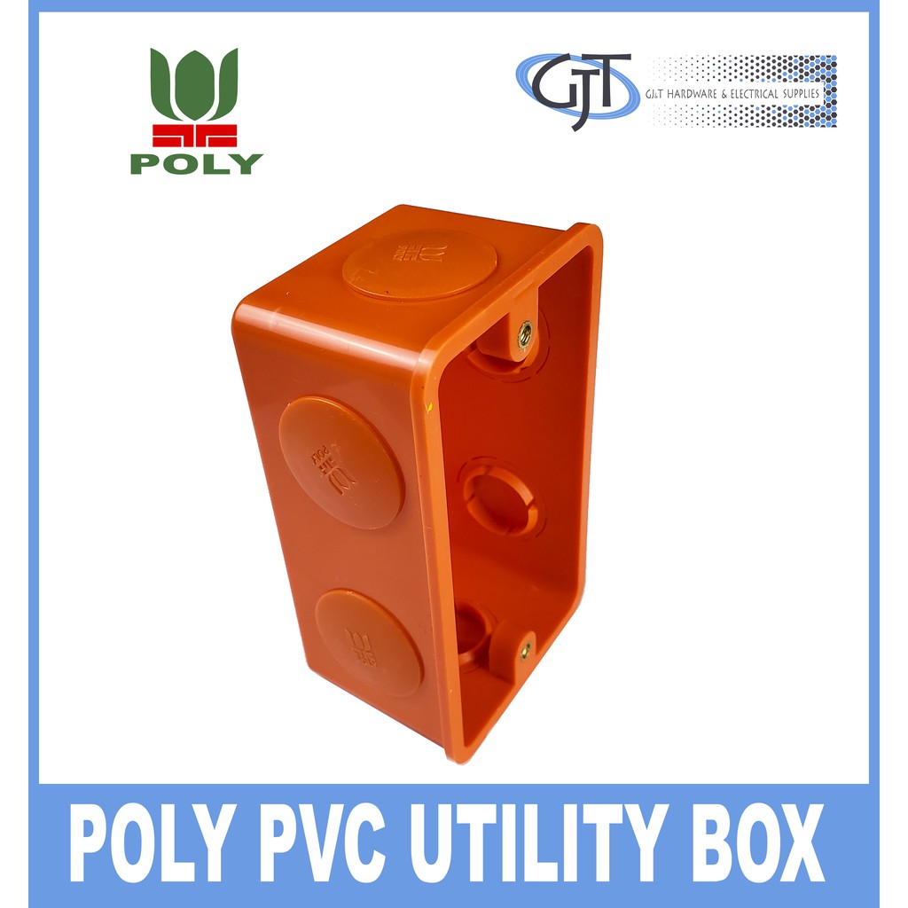 UTILITY BOX (FLUSH TYPE), ORANGE PVC - POLY BRAND | Shopee Philippines