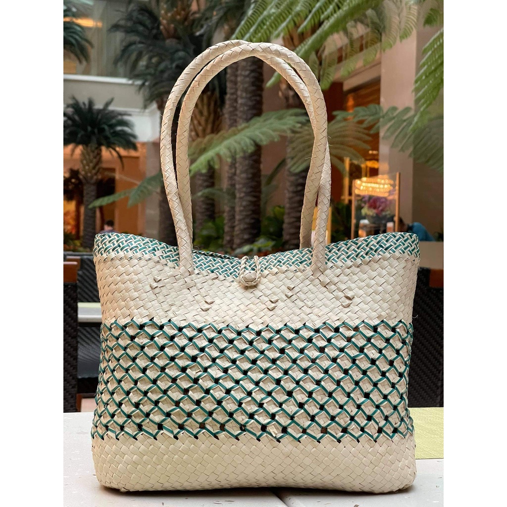 Native Buli Bag - Green and White | Shopee Philippines