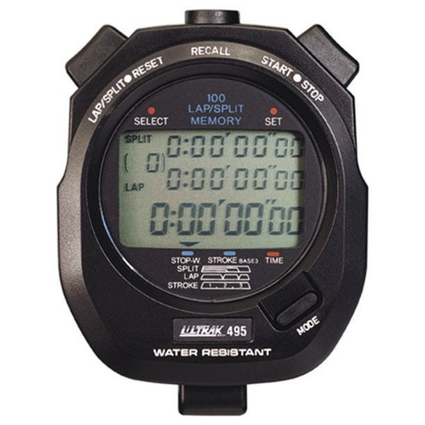 Ultrak 495 100 Dual Split Memory Stopwatch Chronograph Timer Water ... Ultrak 495 100 Dual Split Memory Stopwatch Chronograph Timer Water ...