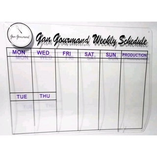Customized Acrylic Schedule Board | Shopee Philippines