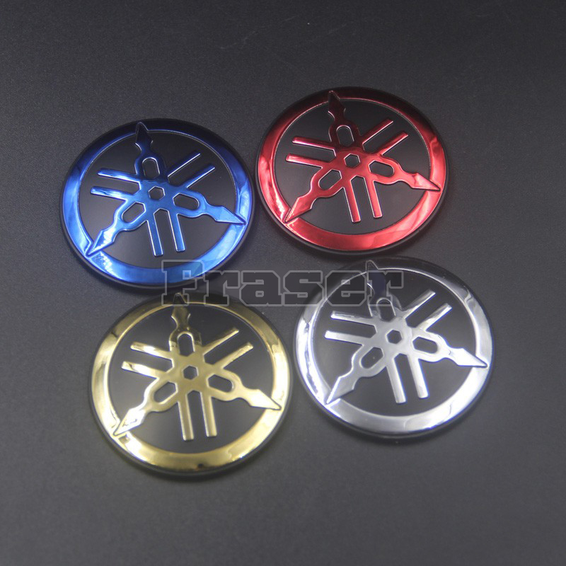 Yamaha Logo Emblem (Big-50mm/Small-29mm) 4 Color Motorcycle Stickers ...